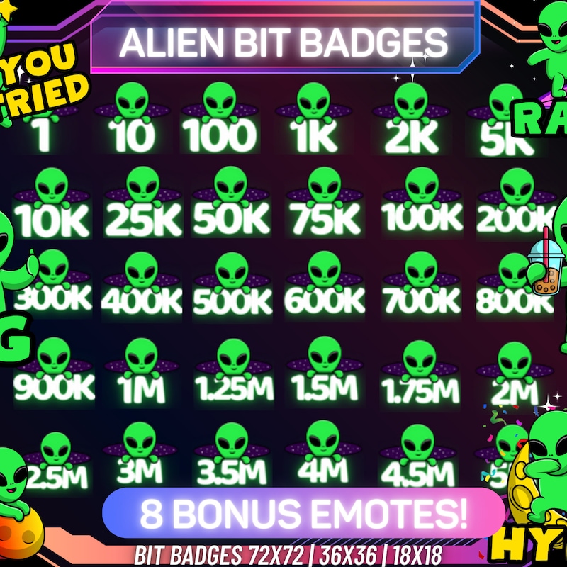 Twitch Bit Badges - Etsy