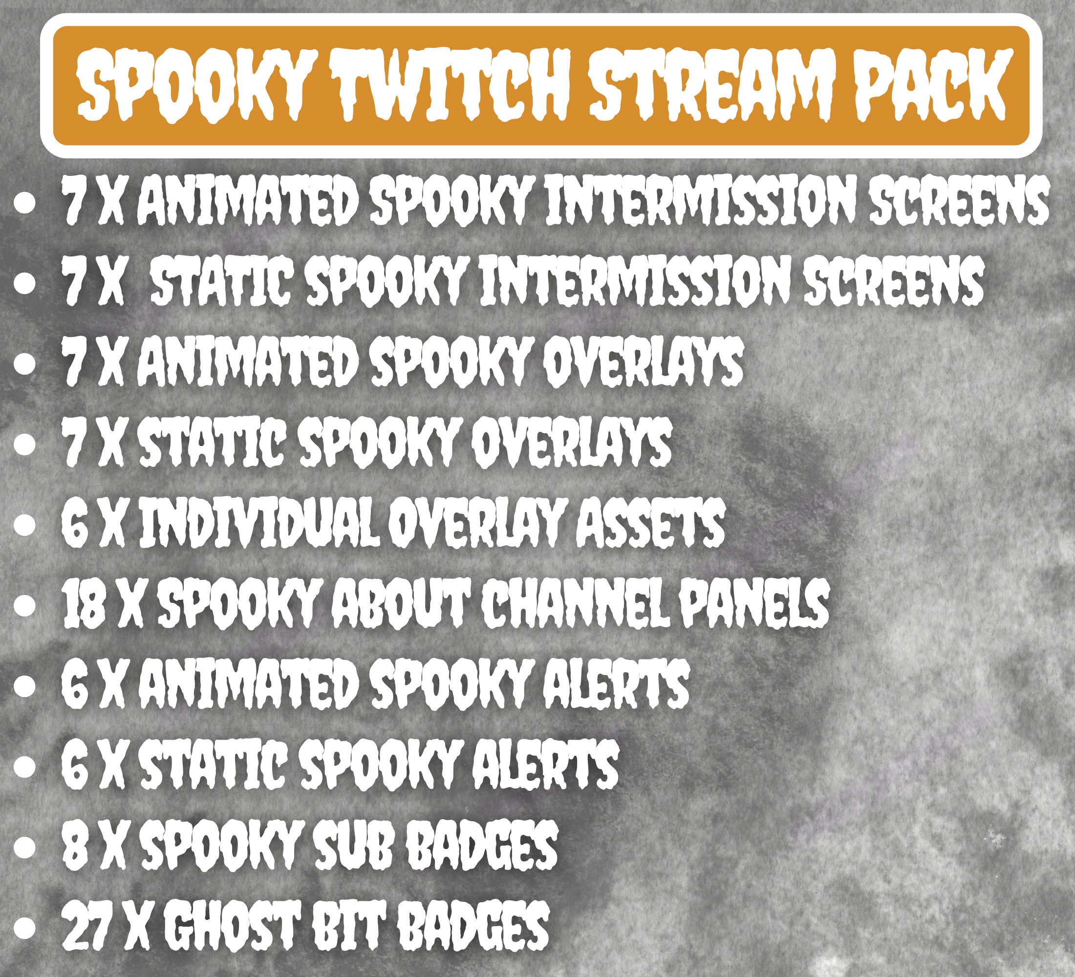 ANIMATED Twitch Stream Pack Halloween Stream Pack Twitch Stream Pack ...
