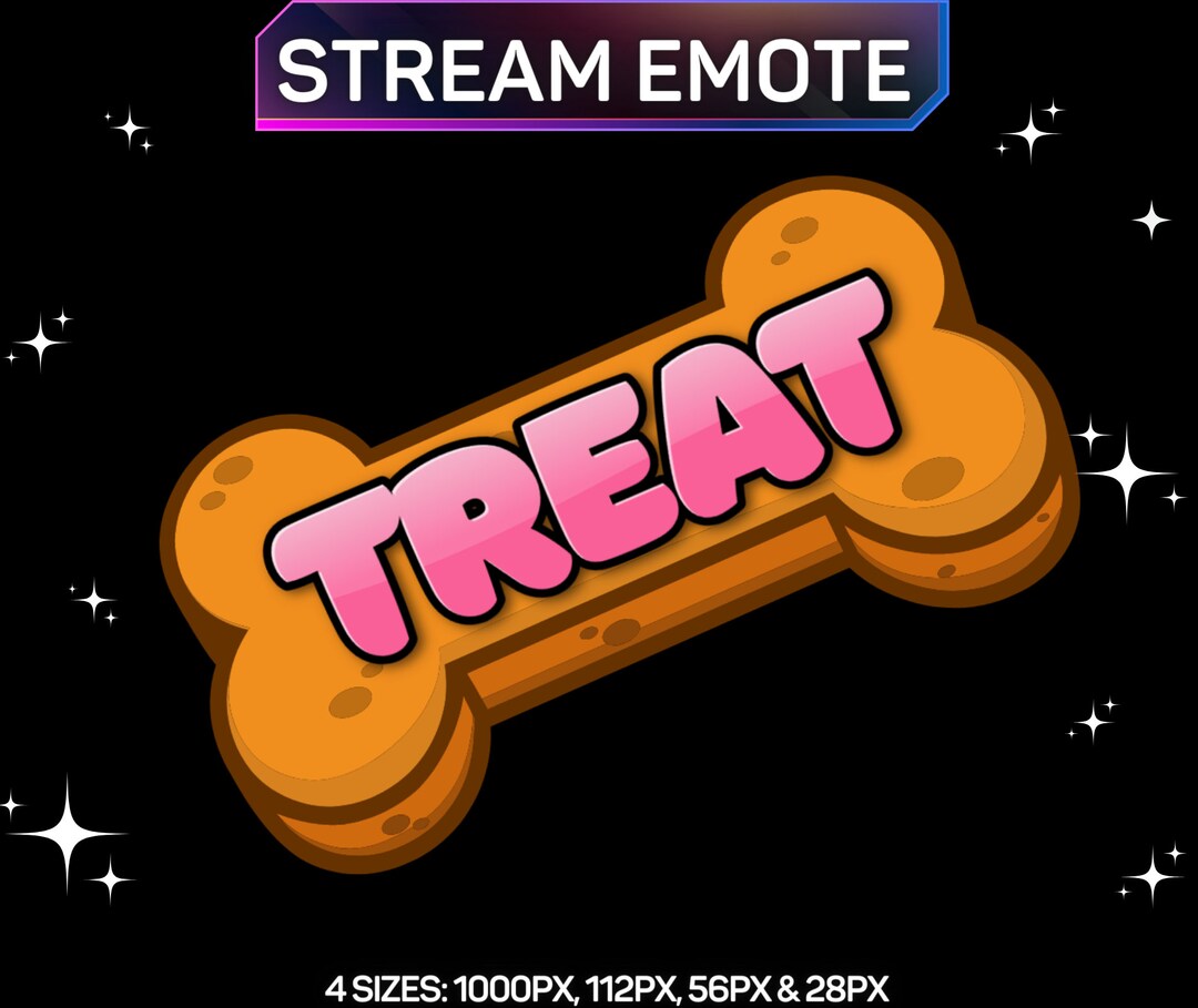 Dog Treat Stream Emote, Funny Twitch/discord/kick Emote (digital ...