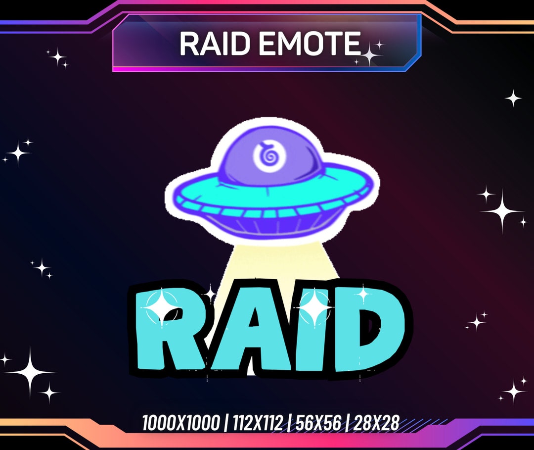Animated Twitch Emote, Alien Raid, Twitch Emote | PNG | Transparent ...