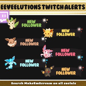MEGAPACK 36 Eeveelutions Twitch Alerts Pack Twitch Alerts - Etsy