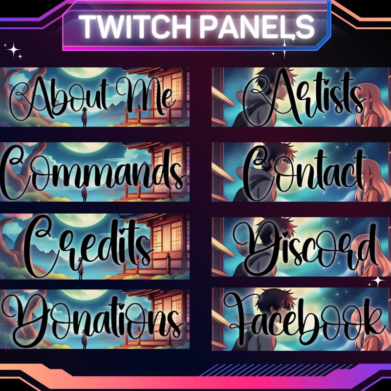 Anime Panel - Etsy