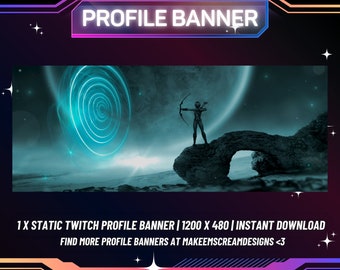 Cute Twitch Profile Banner, Cute Profile Banner, Gamer Profile Display ...