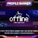 Twitch Profile Banner, Pink Neon Profile Banner, Gaming Profile Display ...