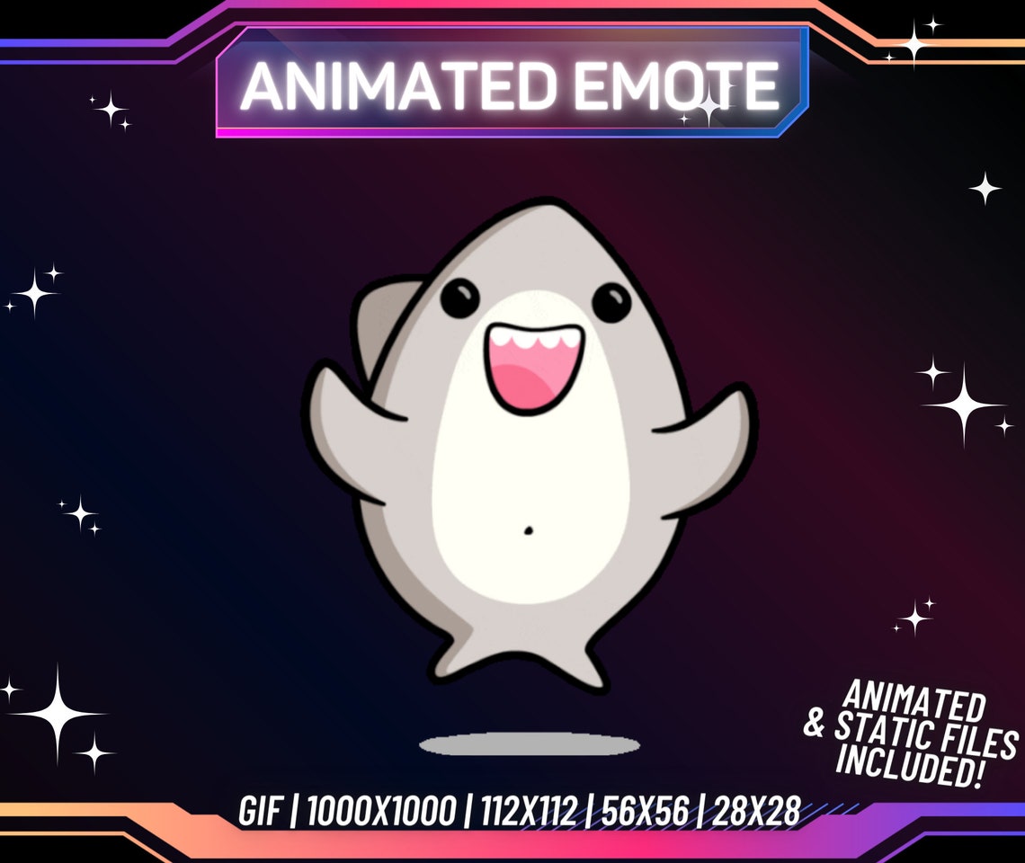 Animated Twitch Emote, Shark Emote, Dancing Shark Emote, Twitch Emote ...