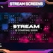 5 X ANIMATED Neon Stream Screens Animated Starting Soon Be Right Back ...
