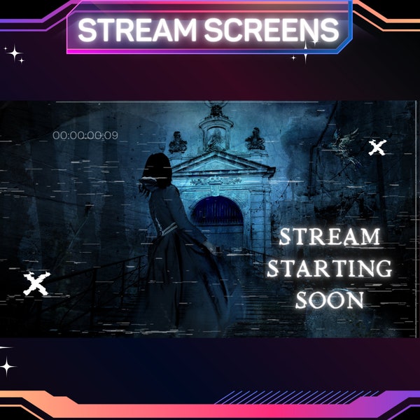 Horror Streamer Overlay - Etsy
