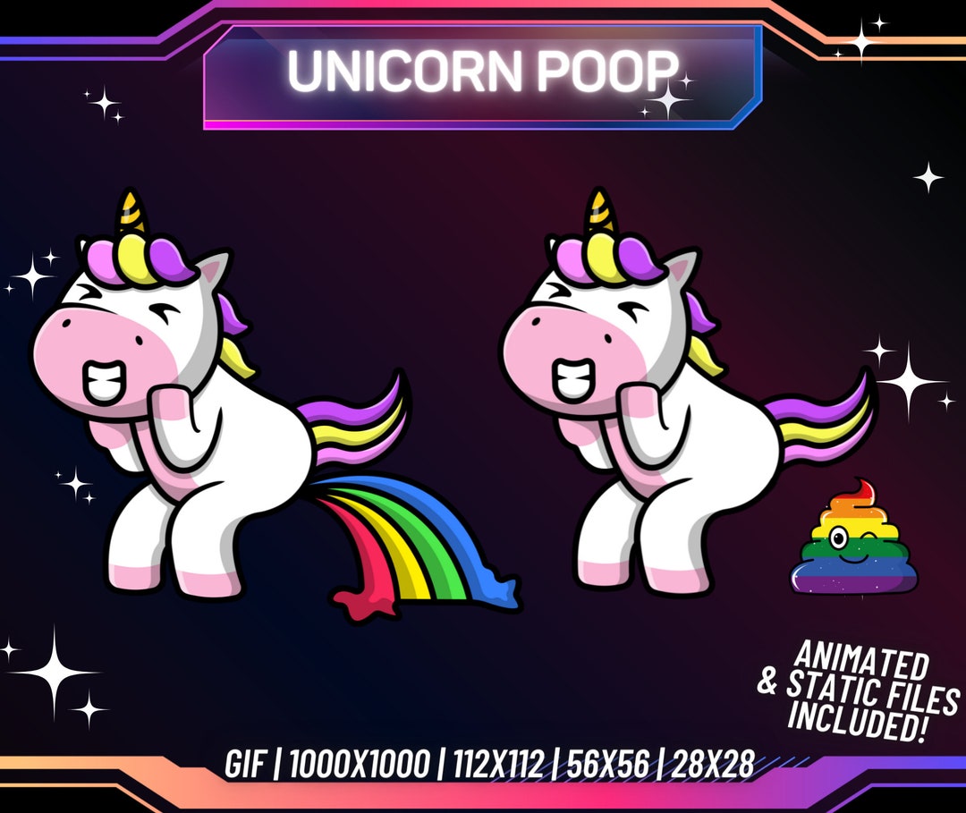 Animated Twitch Emote, Unicorn Emote, Twitch Emote | PNG | Transparent ...