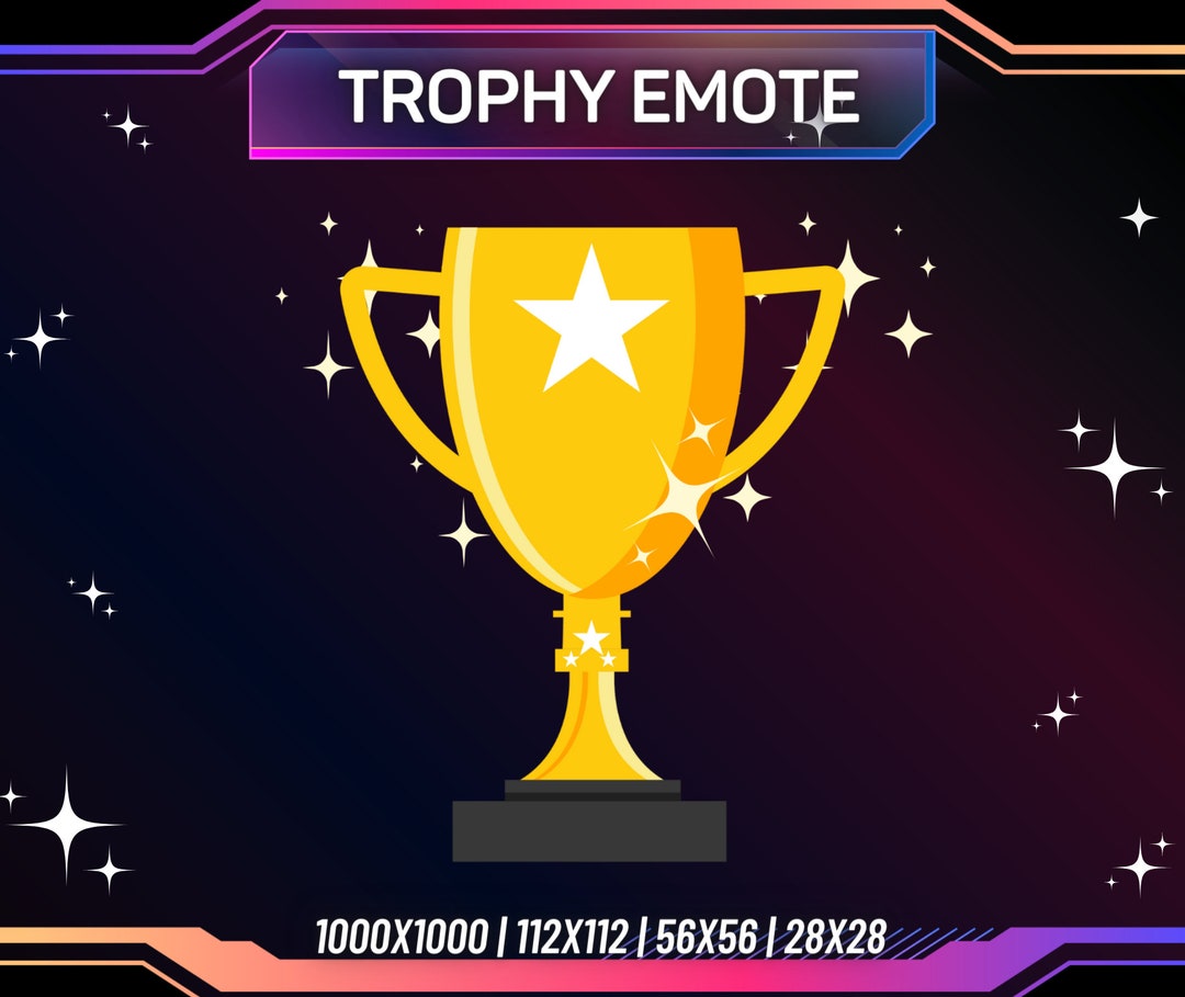 Animated Twitch Emote, Trophy Emote, Animated Emote, Cute Twitch Emote ...