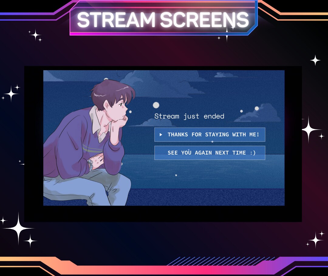 4 X ANIMATED Kawaii Anime Stream Screens | Starting Soon | Be Right ...