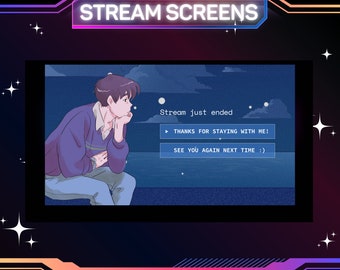 Kpop Anime Stream Screens for Twitch | Starting Soon, Be Right Back ...