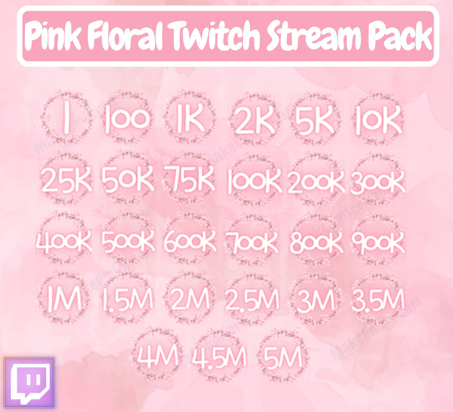 Pink Sakura Twitch Overlay Complete Pack Twitch Overlays - Etsy