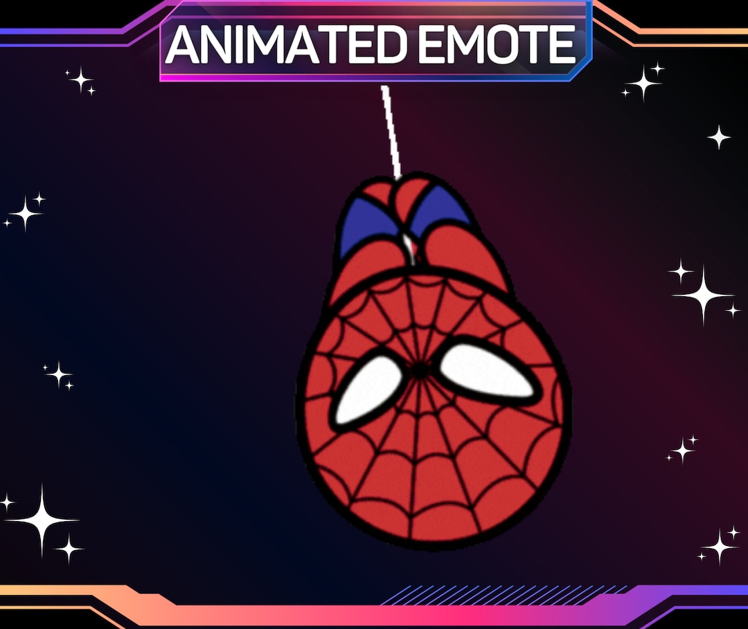Swinging Spiderman Animated Emote for Twitch, Discord (instant Download ...