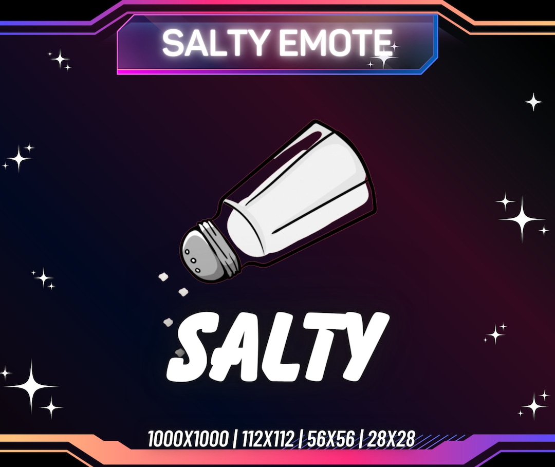 Animated Twitch Emote, Salty Emote, Funny Emote, Salty Twitch Emote ...