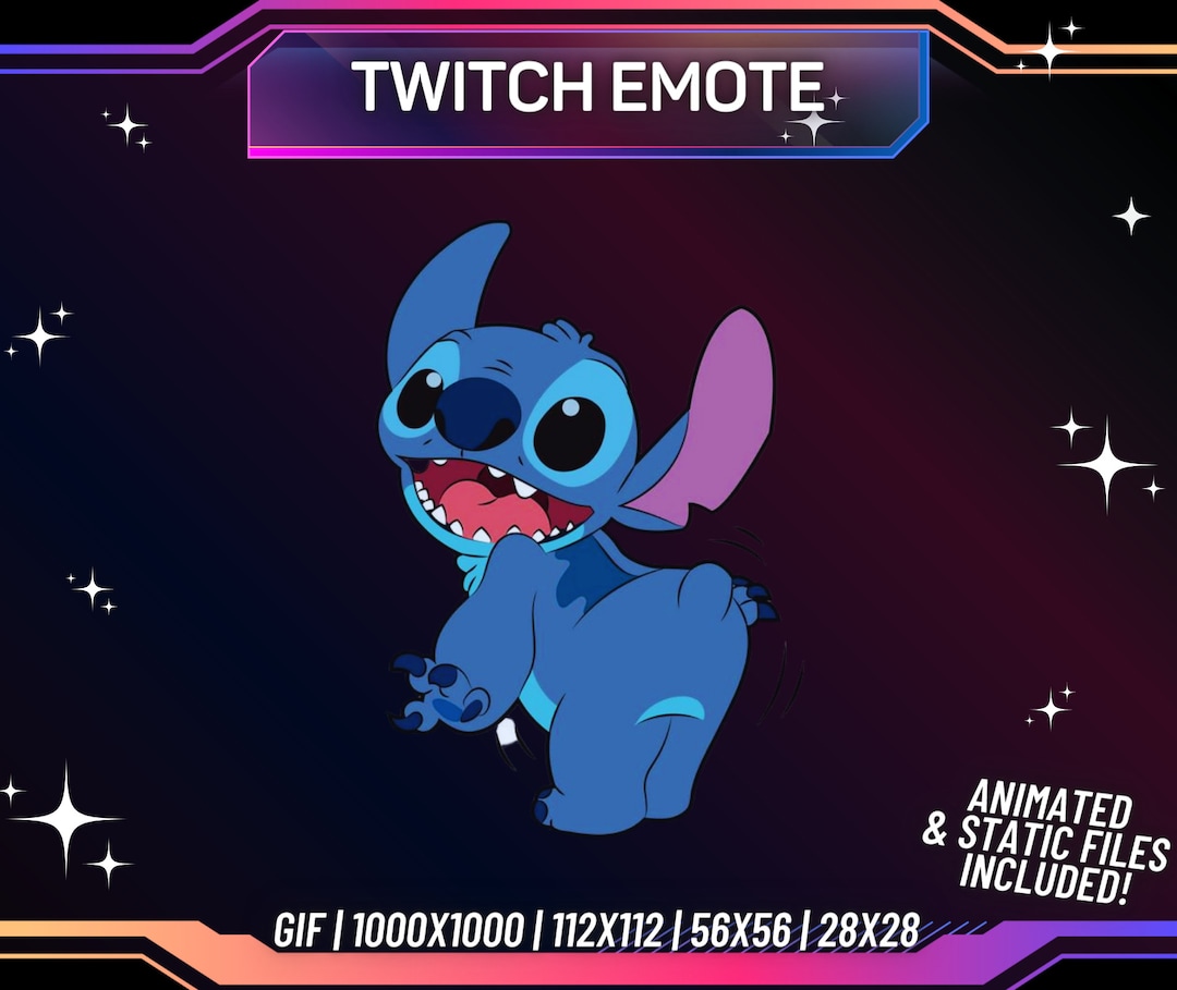 Animated Twitch Emote, Stitch Emote, Dancing Stitch Emote, Twitch Emote ...