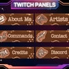 30 X Neon Pacman Twitch Panels, Twitch About Me Panels, Streamer About ...