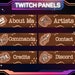 30 X Neon Pacman Twitch Panels, Twitch About Me Panels, Streamer About ...