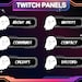 30 X Cute Ghost Twitch Panels Stream Panels Twitch Panels Ready to Use ...