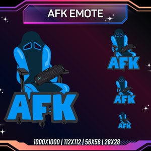 1 Twitch Emote | AFK Twitch Emote | Kick Emote | Funny Emote ...