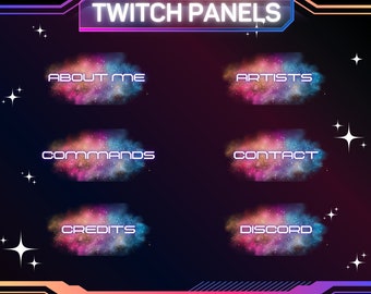 30 X Neon Pacman Twitch Panels, Twitch About Me Panels, Streamer About ...
