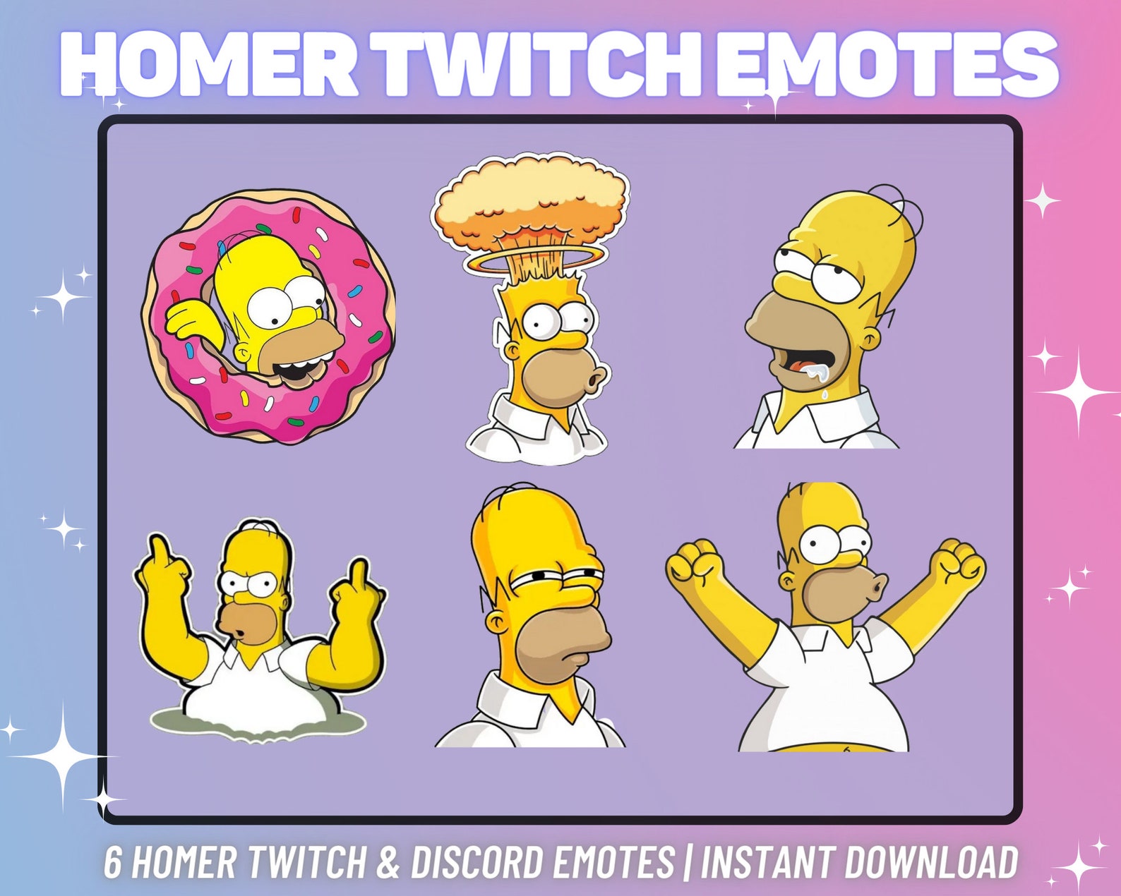 Emotes divertidos de Homer Twitch & Discord / Emotes divertidos de ...