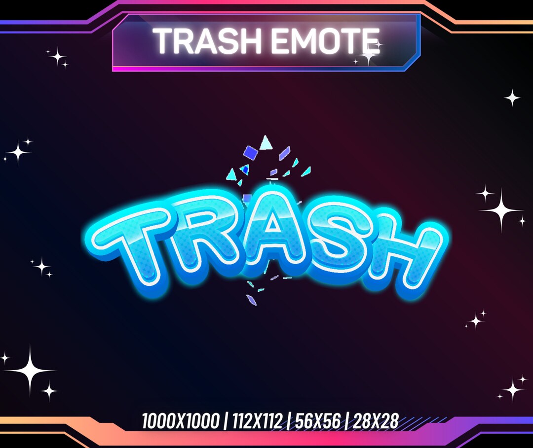Animated Emote TRASH | Twitch Emote | Kick Emote | Discord Emote ...