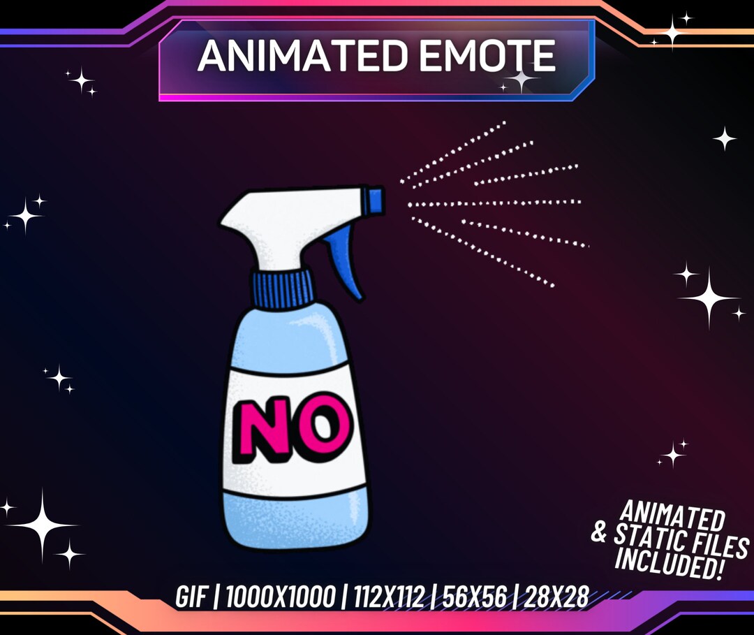 Animated Twitch Emote, No Emote, Spray Emote, Twitch Emote | PNG ...