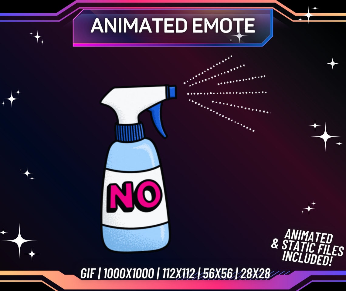 Animated Twitch Emote, No Emote, Spray Emote, Twitch Emote | PNG ...
