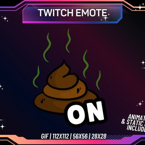 Funny Animated Poop Twitch Emote Pack (instant Download) - Etsy