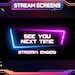 5 X ANIMATED Neon Stream Screens Animated Starting Soon Be - Etsy