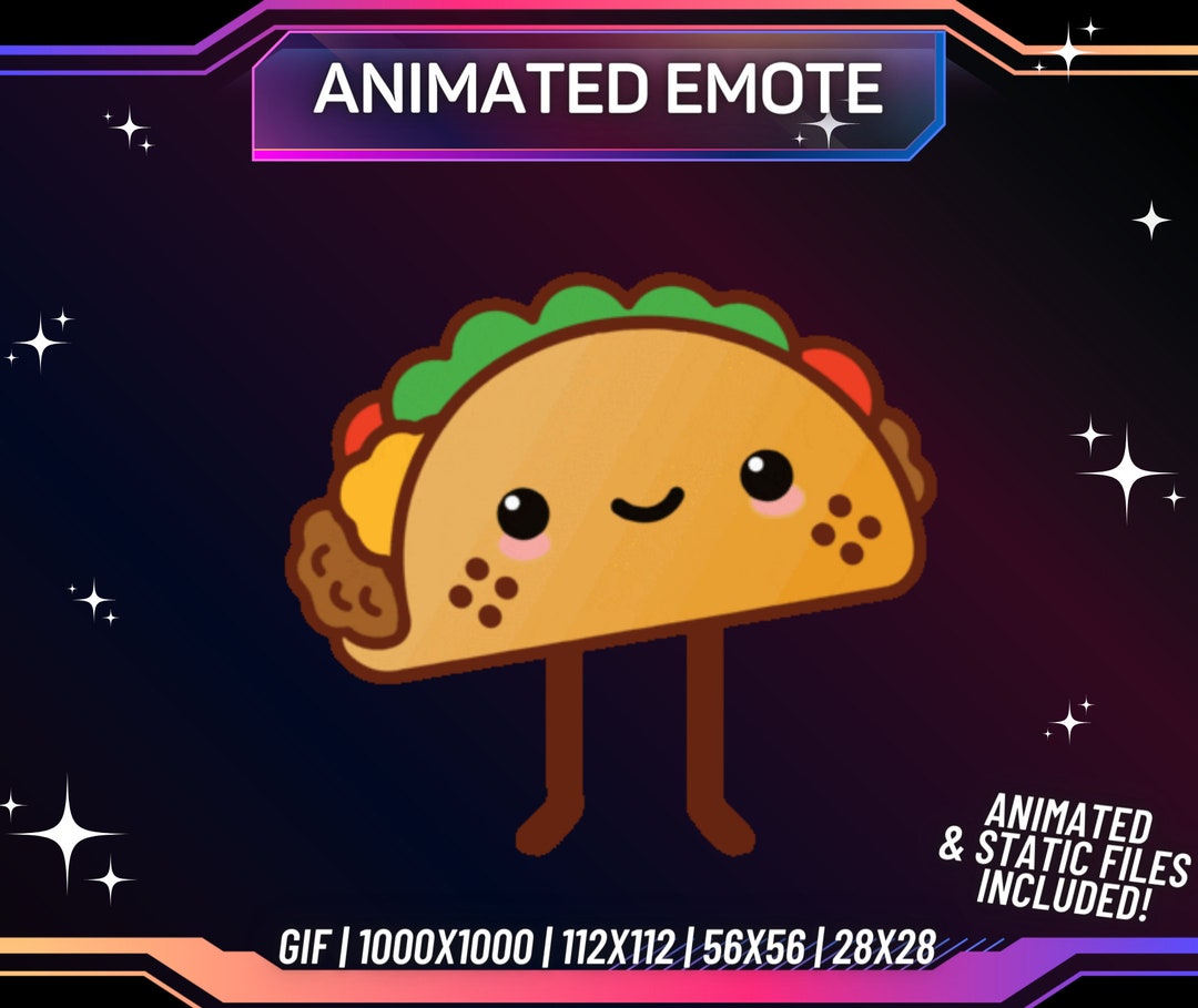 Animated Twitch Emote, Dancing Taco Emote, Taco Emote, Twitch Emote ...