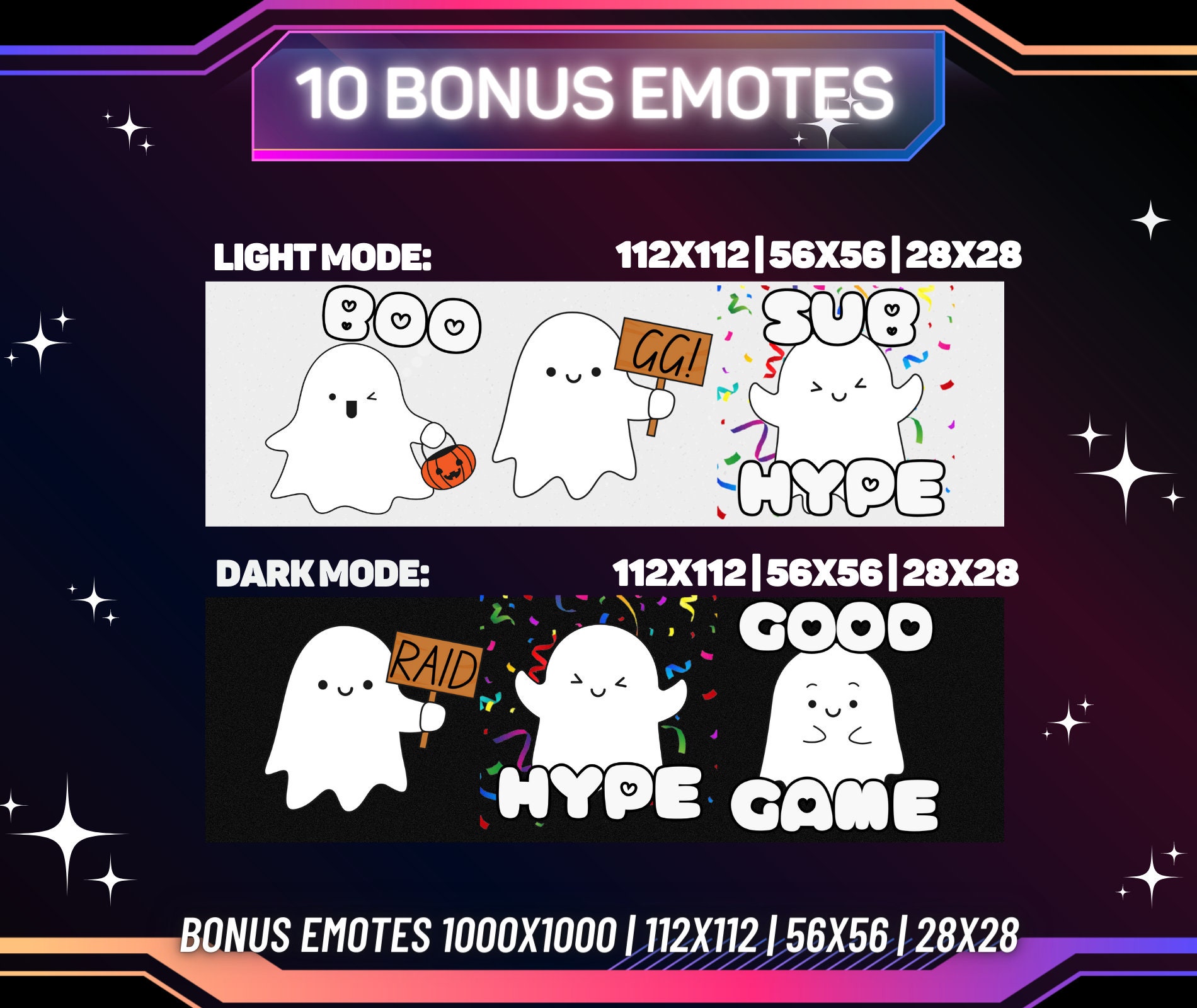29 X Cute Ghost Twitch Bit Badges, Twitch Bit Badges, Ghost Twitch Bit ...