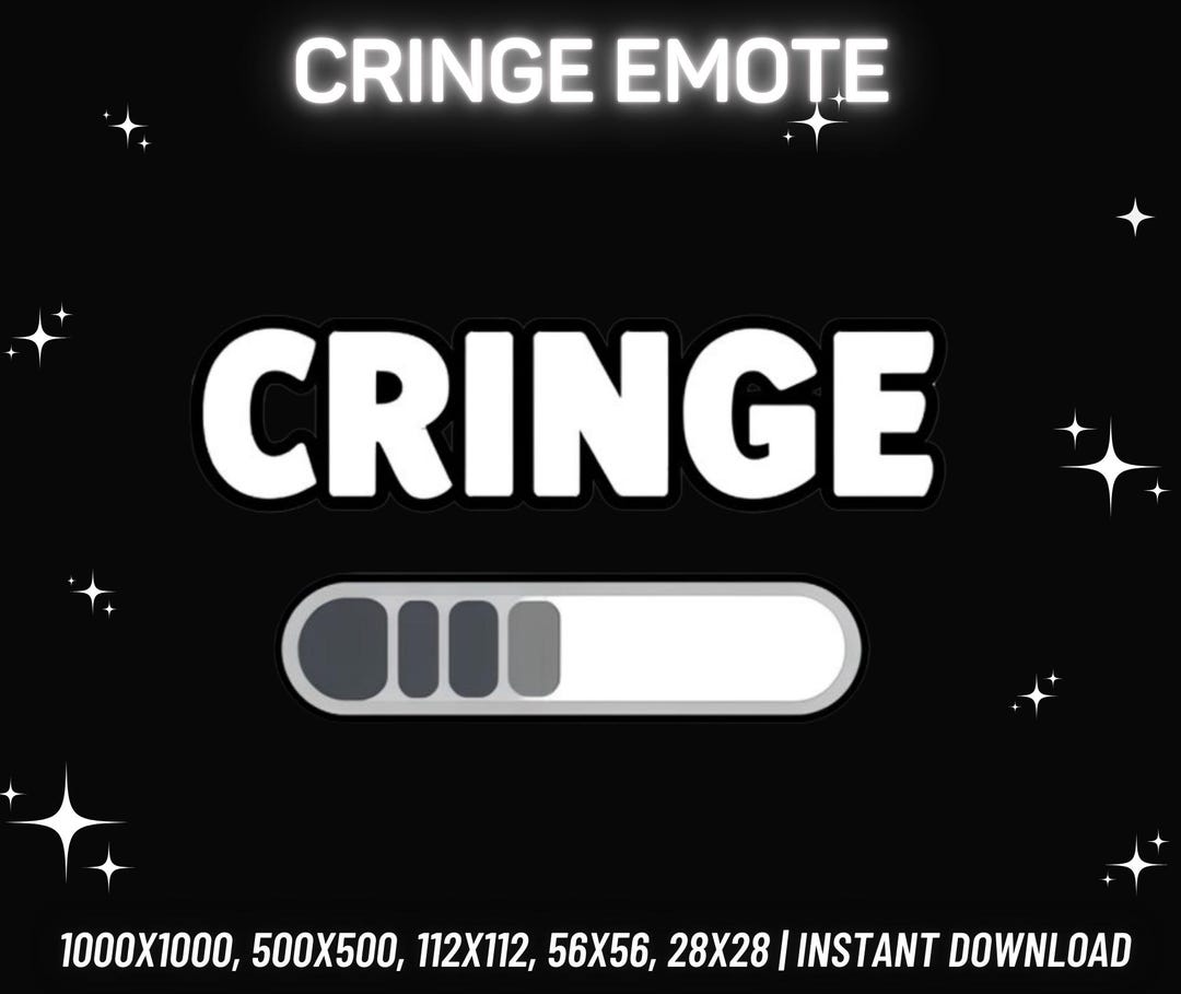 Cringe Emote | Static Streamer Emote (instant PNG Download) - Etsy