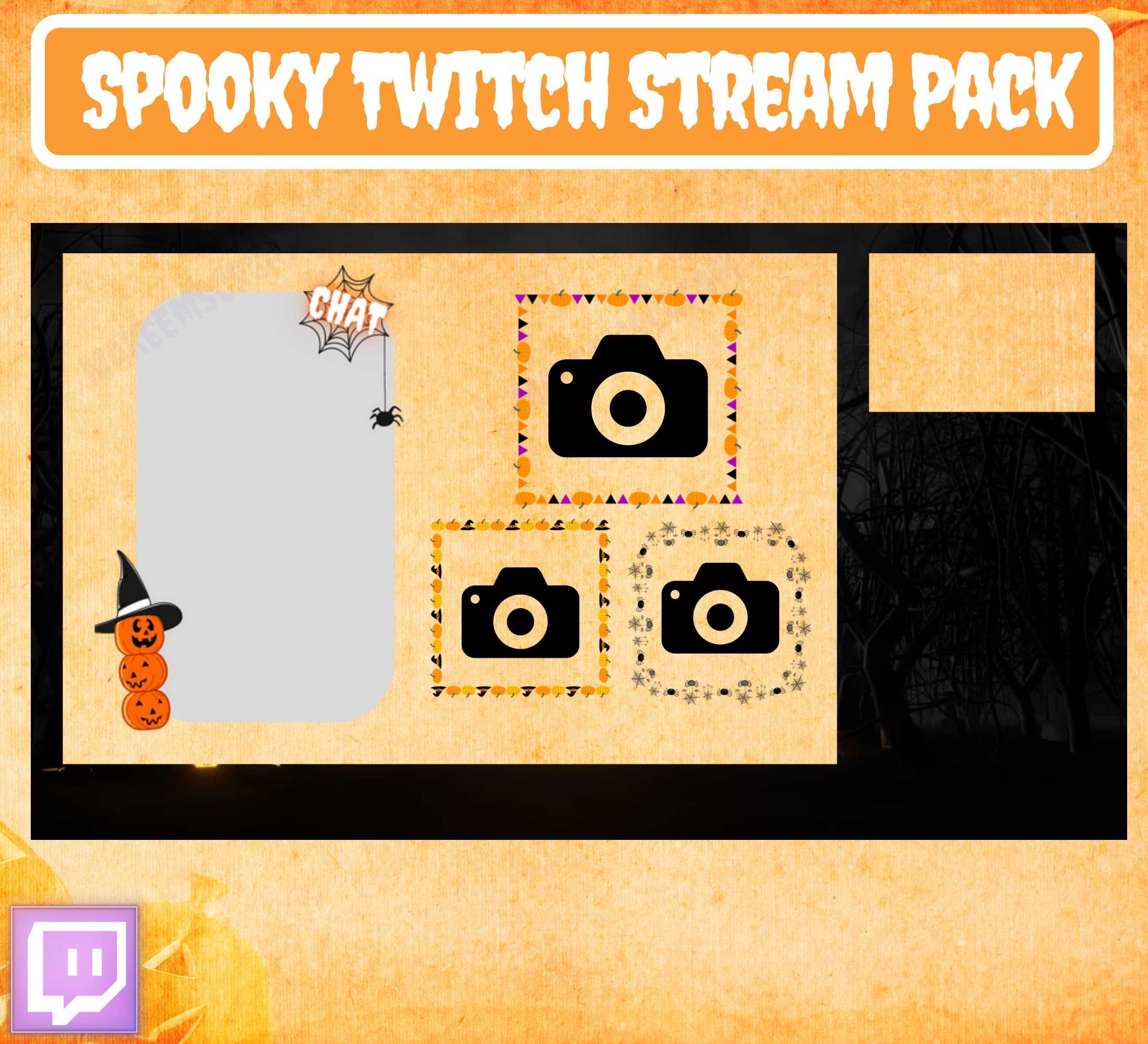 ANIMATED Twitch Stream Pack Halloween Stream Pack Twitch Stream Pack ...