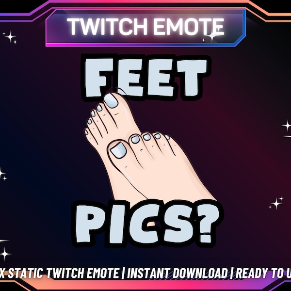 Twitch Emote Feet - Etsy
