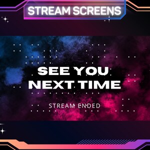 5 X ANIMATED Neon Stream Screens | Animated Starting Soon | Be Right ...