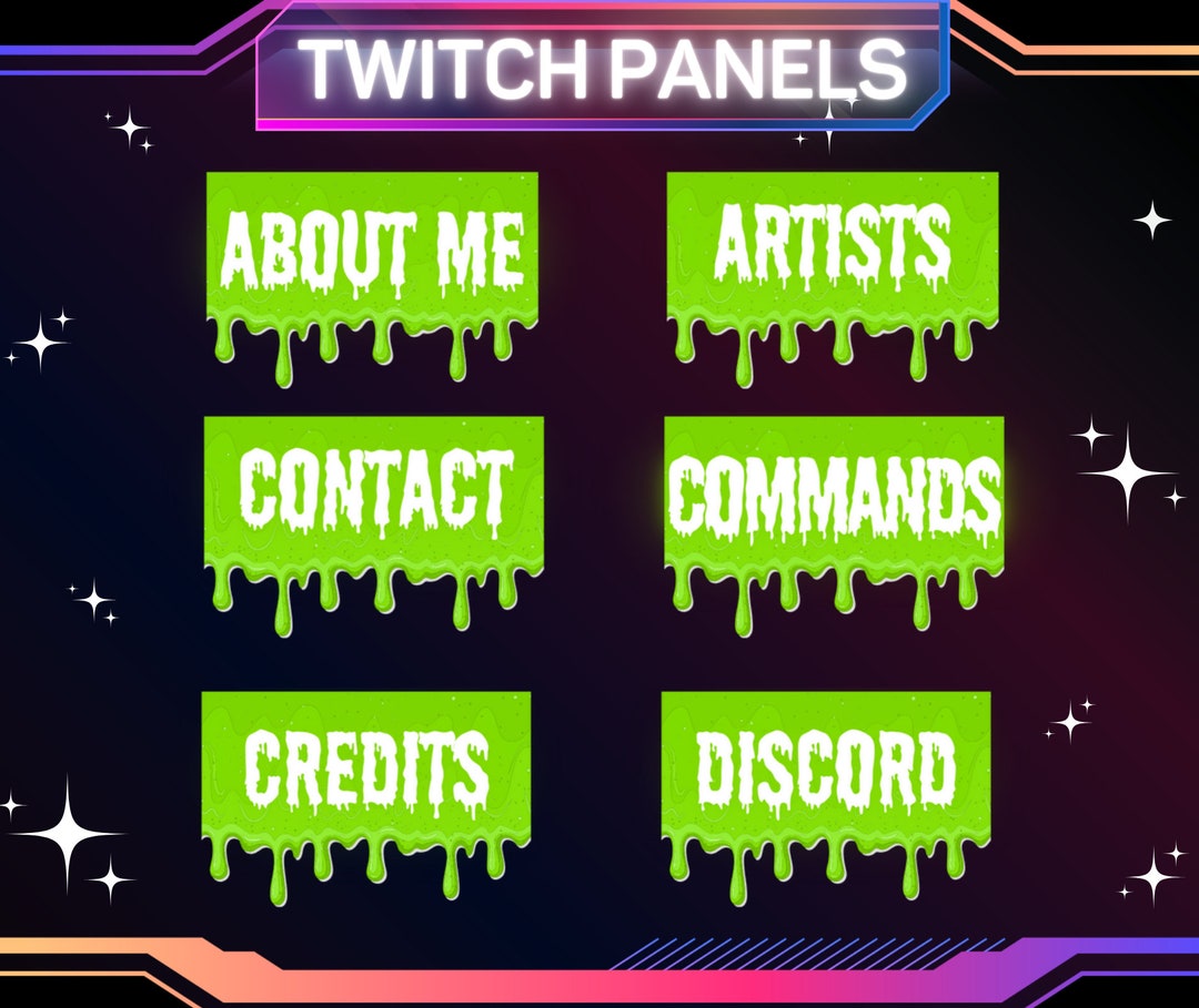 30 Halloween Twitch Panels | Spooky Stream Overlay (PNG, Instant ...