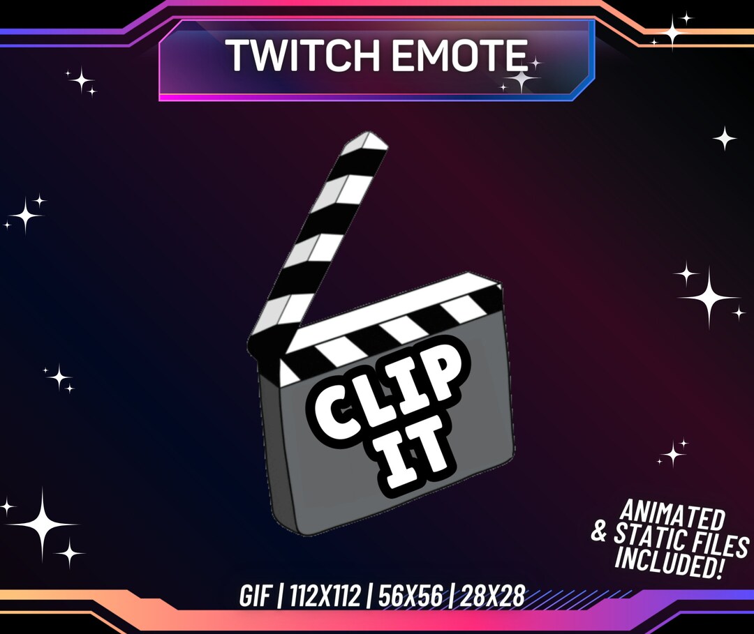 Animated Twitch Emote, Clip It, Clip Twitch Emote, Clip It PNG ...