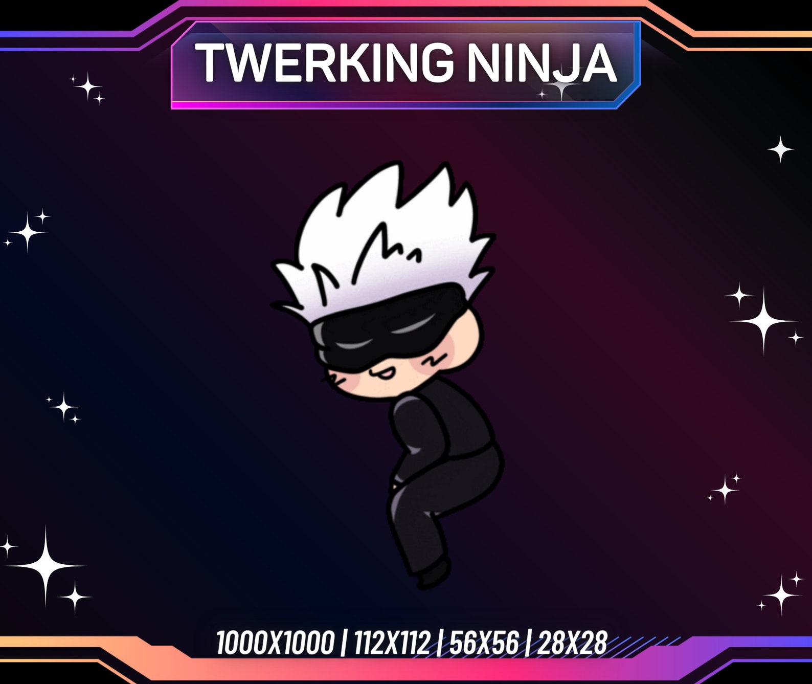 Animated Twitch Emote, Twerking Emote, Ninja Emote, Funny Twitch Emote ...