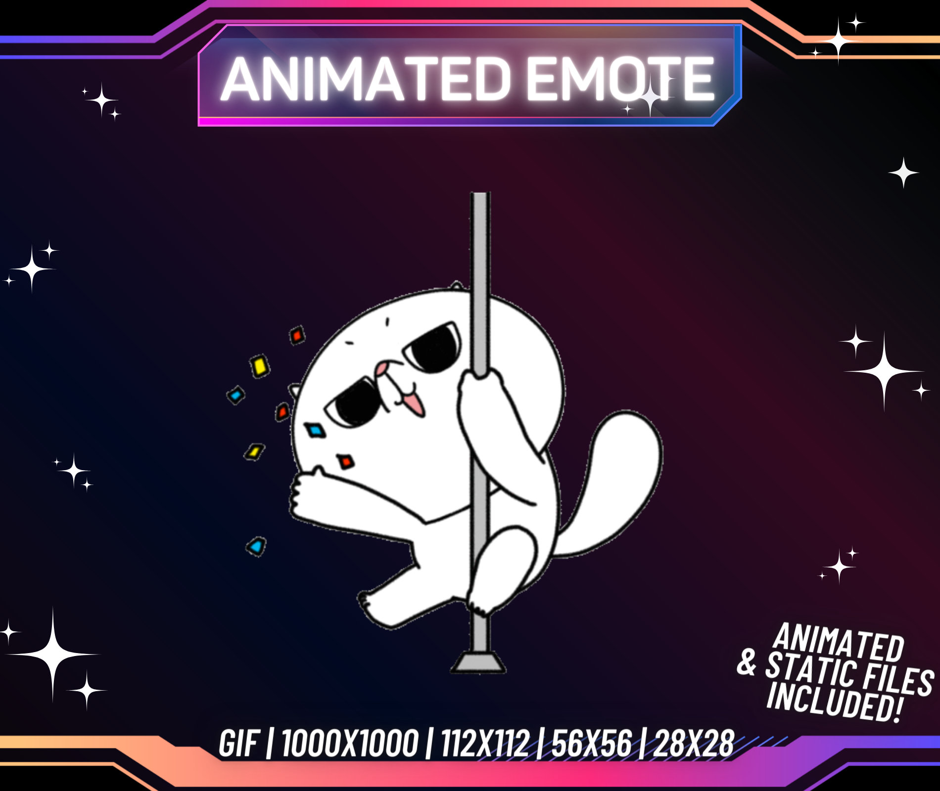 Animated Twitch Emote, Hype Dance Emote, Twitch Emote, Kick Emote ...
