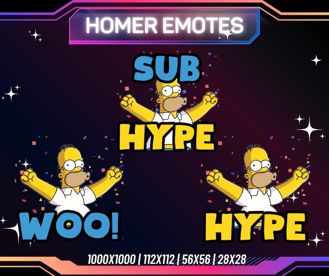 Animated Twitch Emotes, Homer Emotes, Hype Emotes, Funny Twitch Emote ...