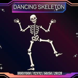 Animated Twitch Emote, Dancing Emote, Skeleton Emote, Twitch Emote ...