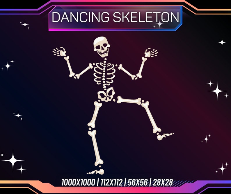 Animated Twitch Emote, Dancing Emote, Skeleton Emote, Twitch Emote PNG ...
