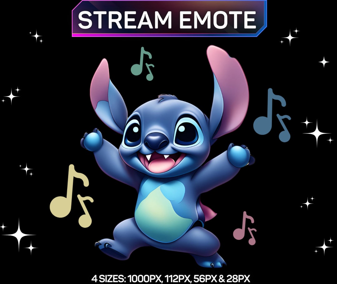 1 Twitch Emote, Stitch Emote, Dancing Stitch Emote, Cute Stitch Emote ...