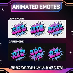 15 Animated Graffiti Text Emote PACK | Twitch Emote | Kick Emote ...