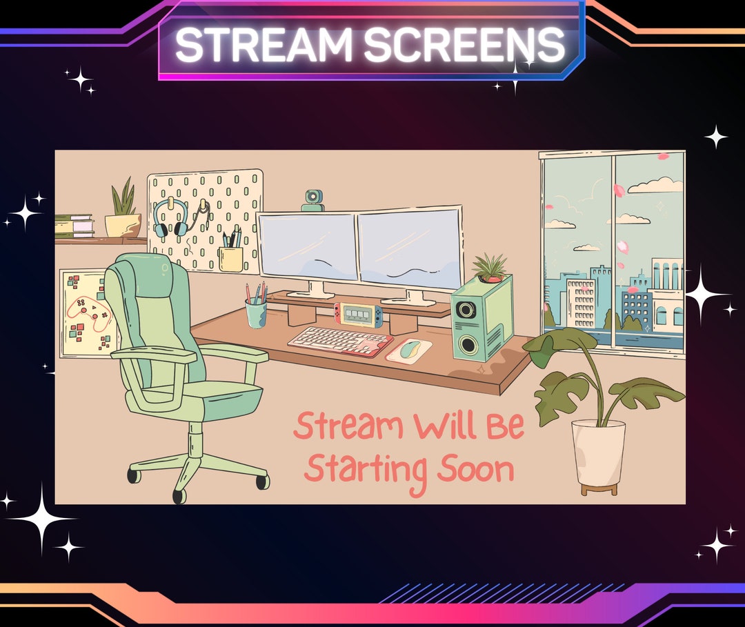 5 X ANIMATED Cozy Theme Stream Screens | Starting Soon | Be Right Back ...