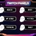 30 X Cute Ghost Twitch Panels Stream Panels Twitch Panels Ready to Use ...