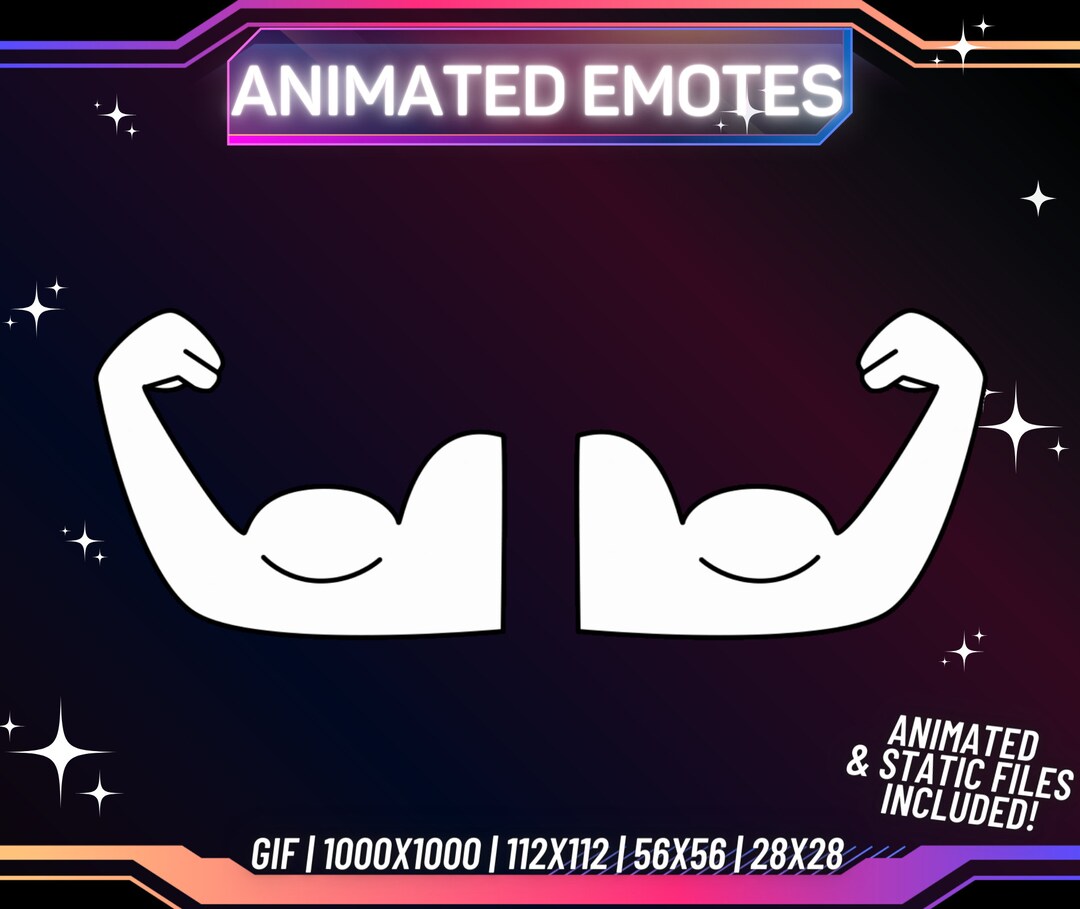 Animated Twitch Emotes, Muscle Emotes, Funny Twitch Emote | PNG ...