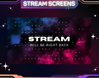 Pastel Desk Overlay Screens / Starting Soon / Be Right Back / Stream ...
