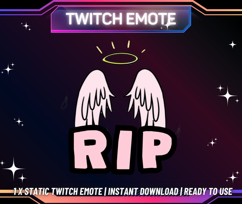 1 Twitch Emote Angel RIP Twitch Emote Kick Emote Funny Emote Cute ...